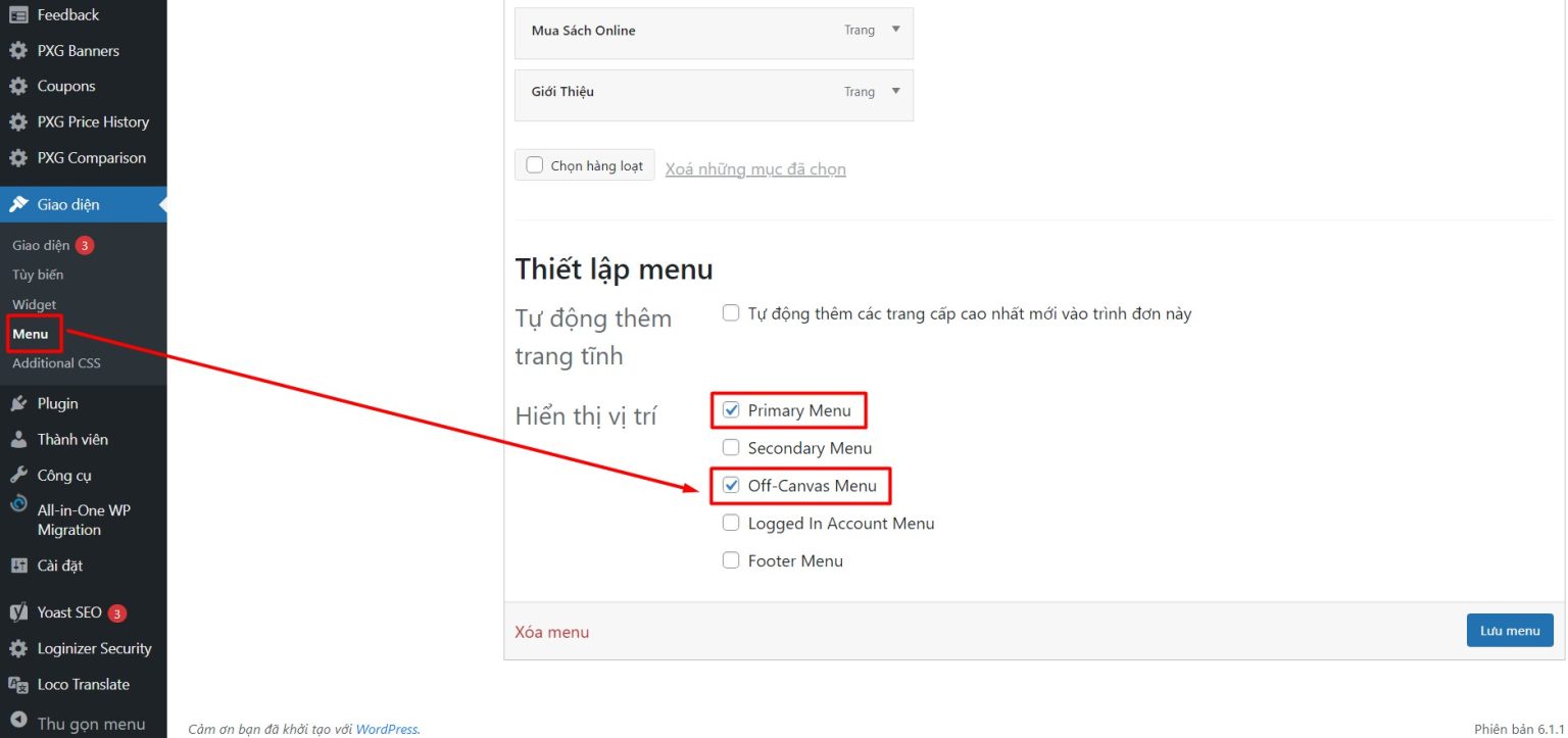 Fix lỗi mobile menu Astra theme không hiển thị